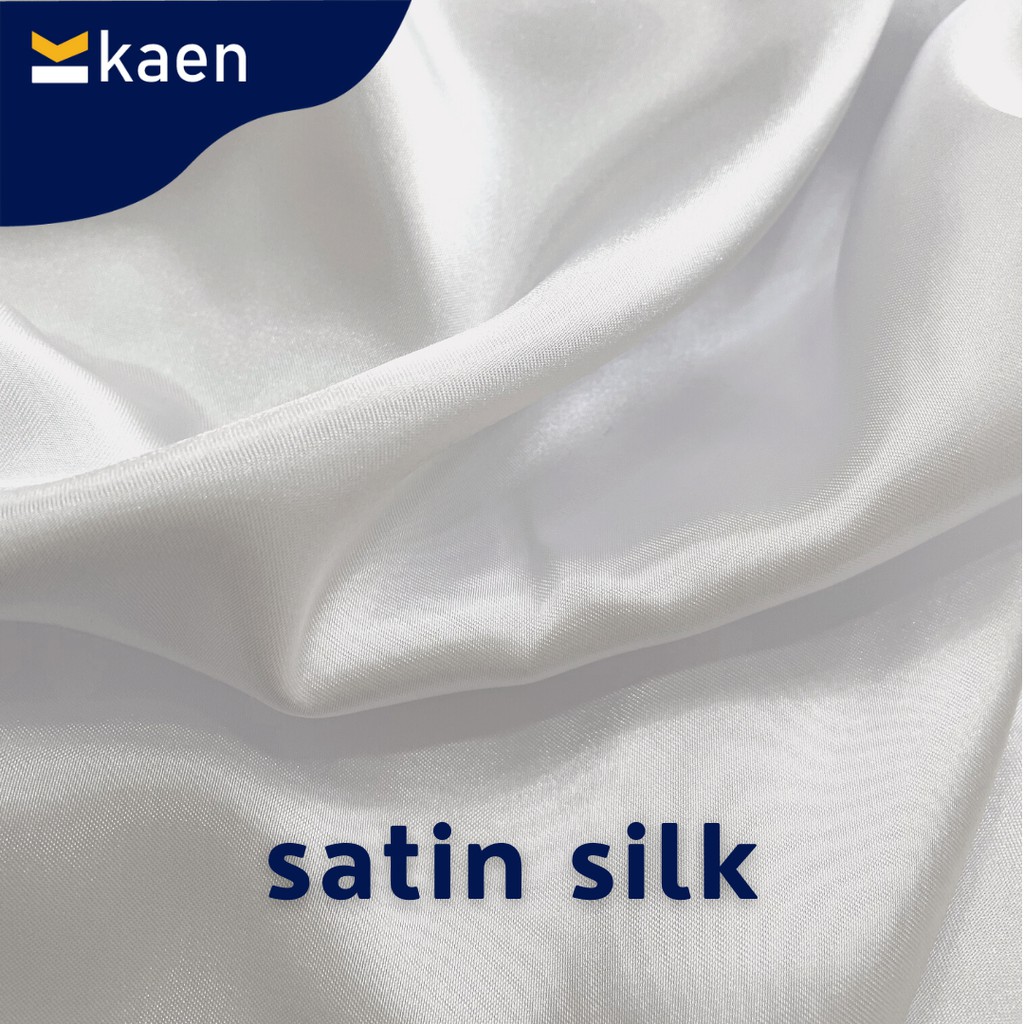Jual Kain Satin Silk Putih / Kain Sublim / Kain Sublime / Kain Printing ...