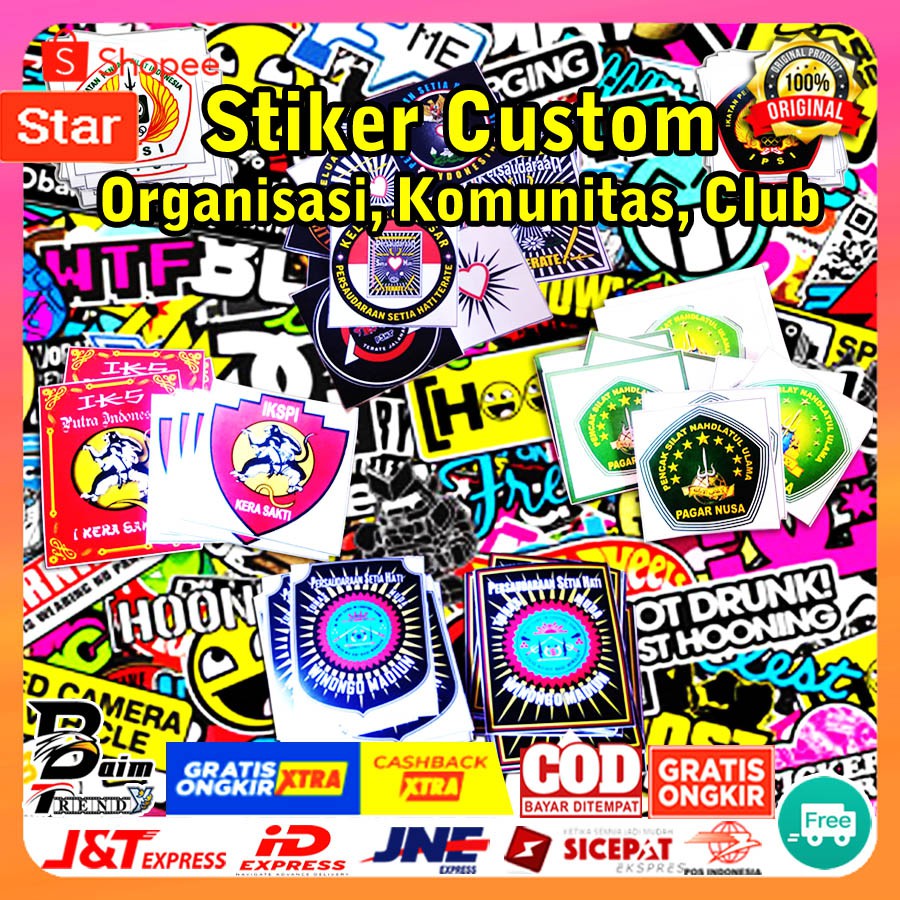 Jual Stiker Custom Komunitas Lembaga Organisasi Club Klub Request Free ...