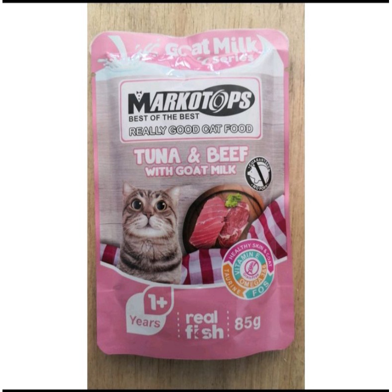 Jual Markotops Tuna Mother and Kitten pouch 85g - makanan kucing basah ...