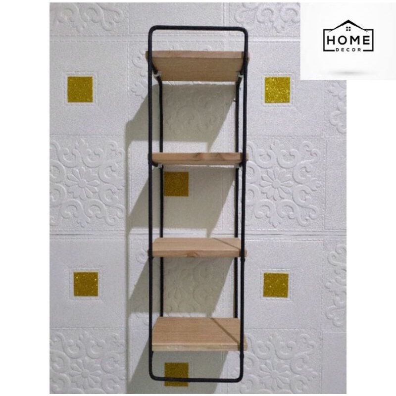 Jual RAK DINDING SERBAGUNA kombinasi besi 4 susun/ RAK DINDING PERSEGI ...