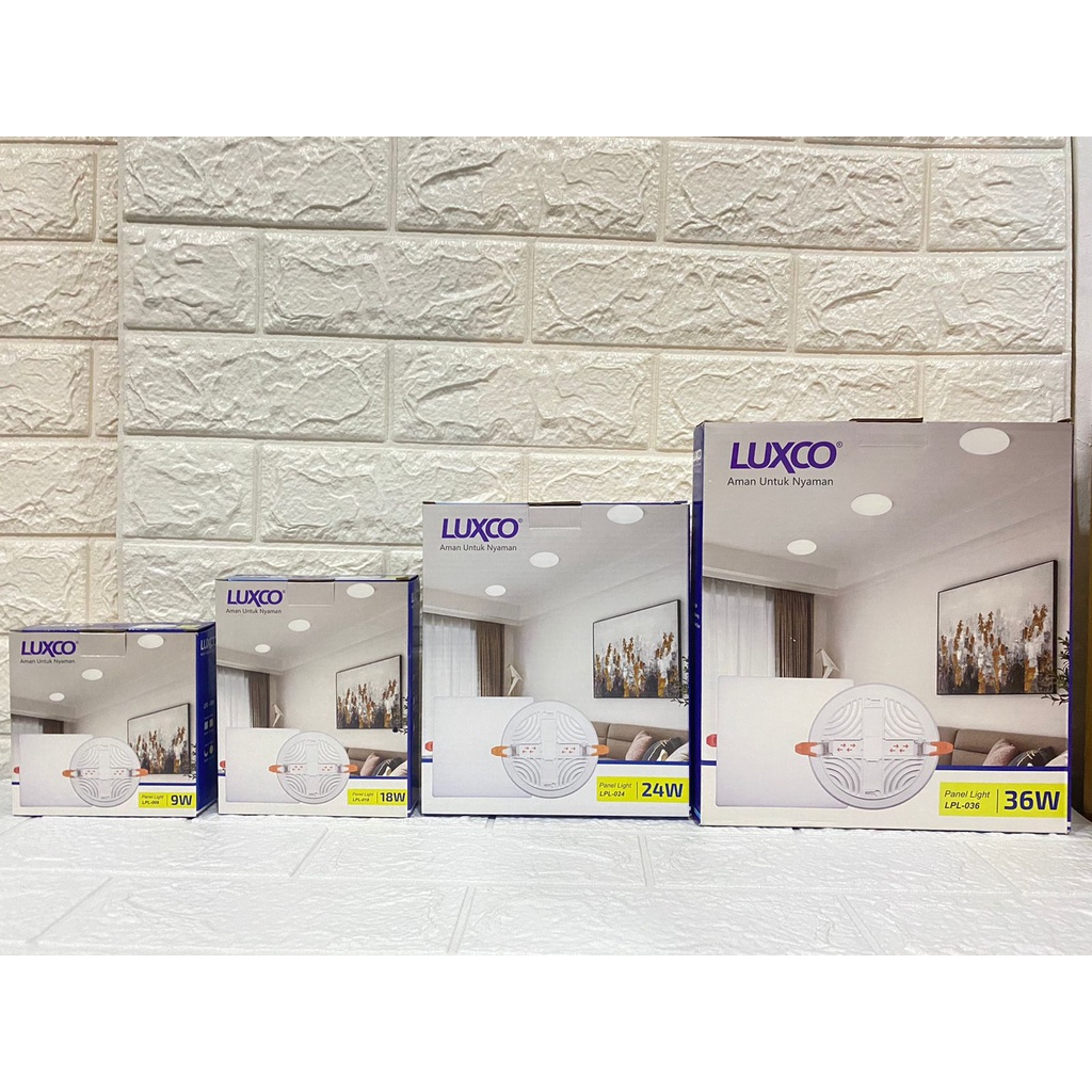 Jual Luxco Lampu Panel LED Light LPL 9 Watt, 18 Watt, 24 Watt, 36 Watt ...
