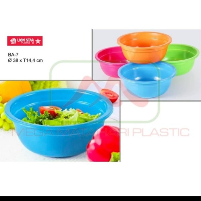 Jual Bak Baskom Air Warna Besar Plastik Premium Lion Star Kamar Mandi ...