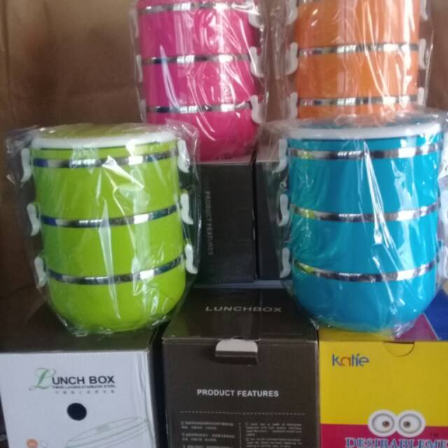 Jual LUNCH BOX 3SUSUN POLOS | Shopee Indonesia