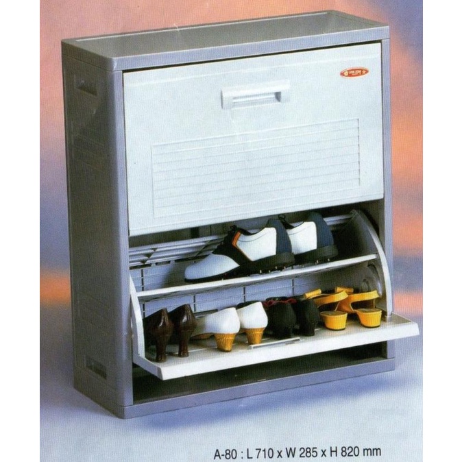Jual Rak Sepatu Lion Star A 80 Optima Shoes Rack Cabinet Lemari Laci ...