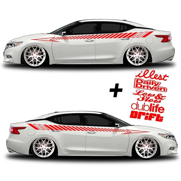 Jual STRIPE MOBIL STICKER SEDAN ALL TYPE TOYOTA HONDA DAIHATSU MAZDA ...