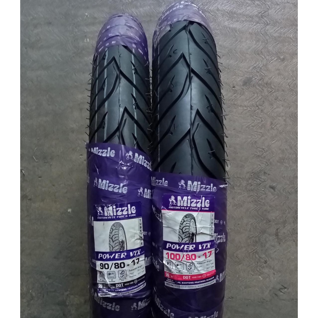 Jual PAKET BAN LUAR MIZZLE 90 80 100 80-17 VTX TUBE TYPE | Shopee Indonesia