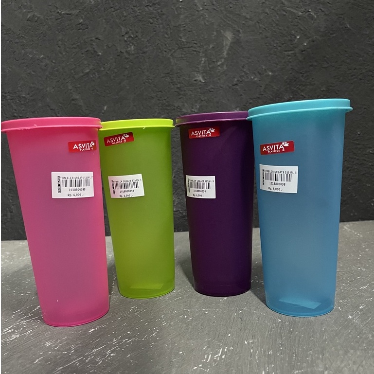 Jual Gelas Tumbler 525 ml Plastik Asvita GT-525 | Shopee Indonesia
