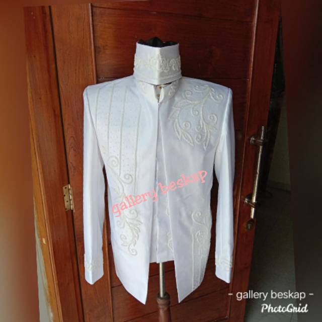 Jual Basofi akad / jas akad / beskap akad / beskap pengantin muslim ...