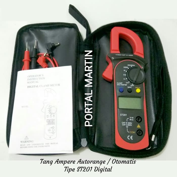 Jual Tang Ampere Otomatis ST201 Autorange Clamp Meter | Shopee Indonesia