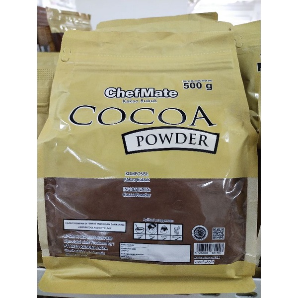 Jual 500GR CHEFMATE Kakao Bubuk - Coklat Bubuk - Cocoa Powder - Bubuk ...