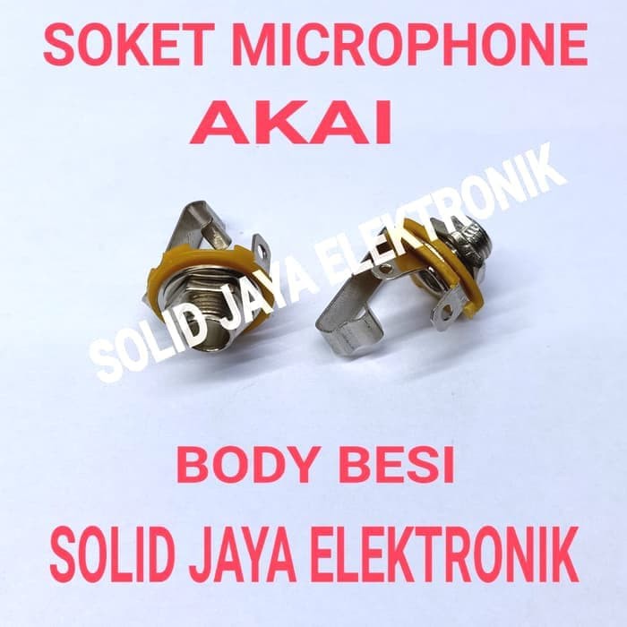 Jual SOKET MIC AKAI BESI SOCKET AKAI MIC BESI - FEMALE AKAI MICROPHONE ...