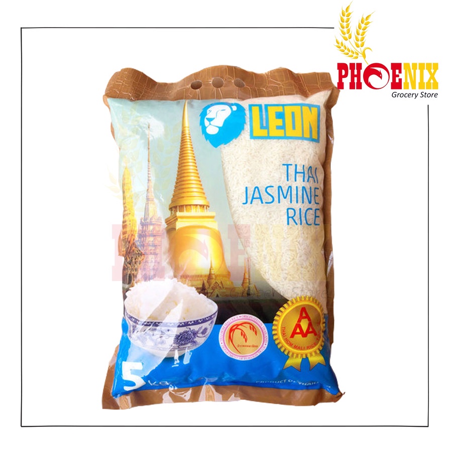 Jual Beras Thailand cap Leon 5 KG | Shopee Indonesia