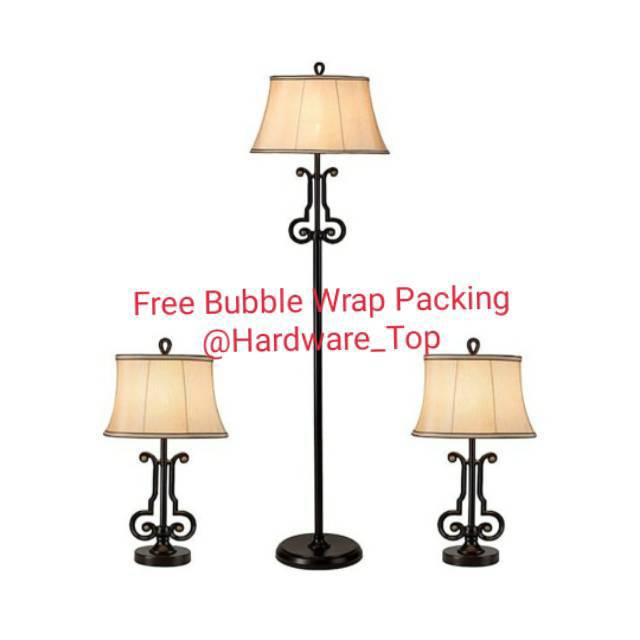 Jual Eglare lampu Ace hardware / Eglare Set Lampu Meja Hias Oval 3 pcs ...