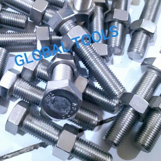 Jual Baut mur Stainless 304 m22 x 100 baut 22 baut besar baut anti ...