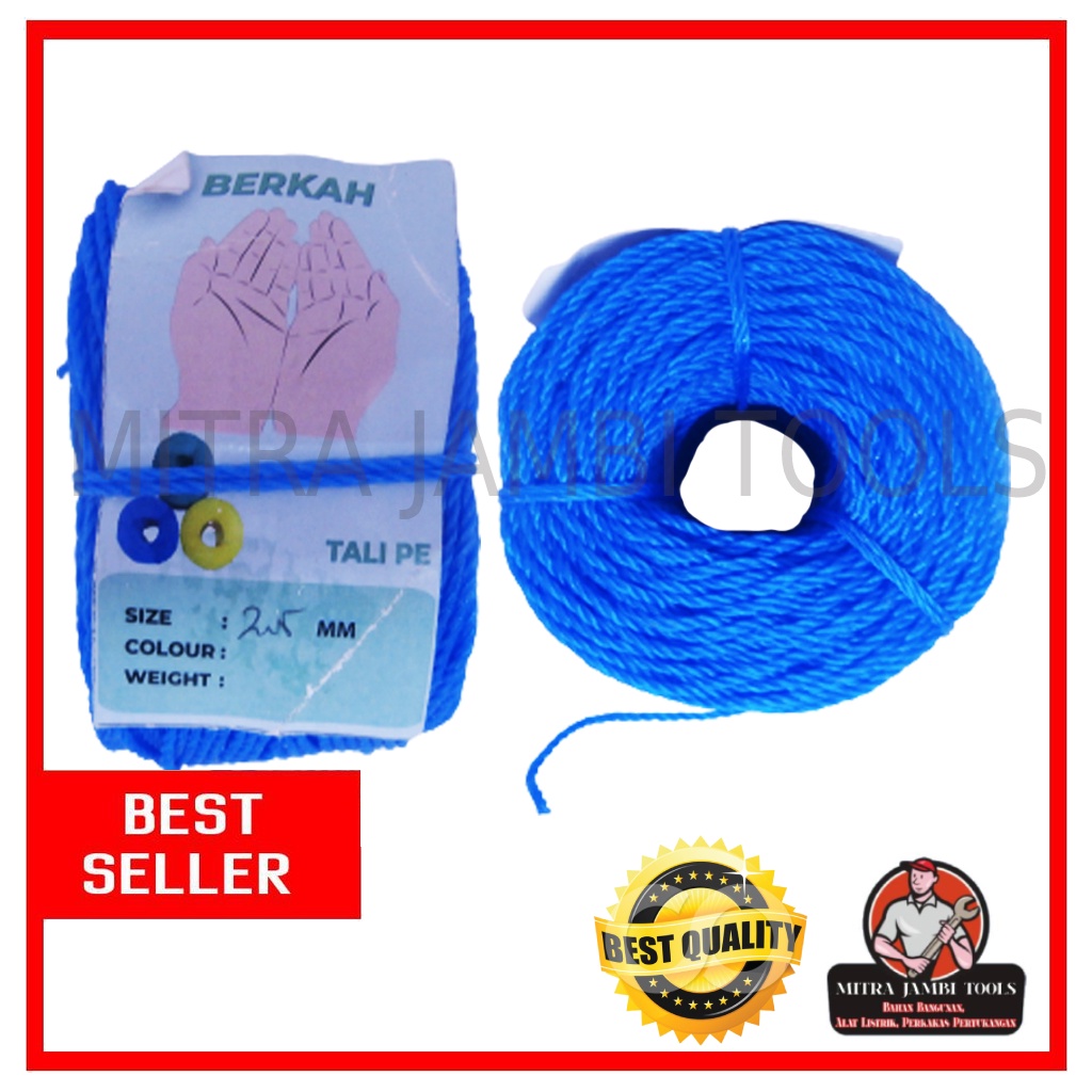 Jual TALI NILON BERKAH 1,5 MM / 2 MM / 2,5 MM | Shopee Indonesia