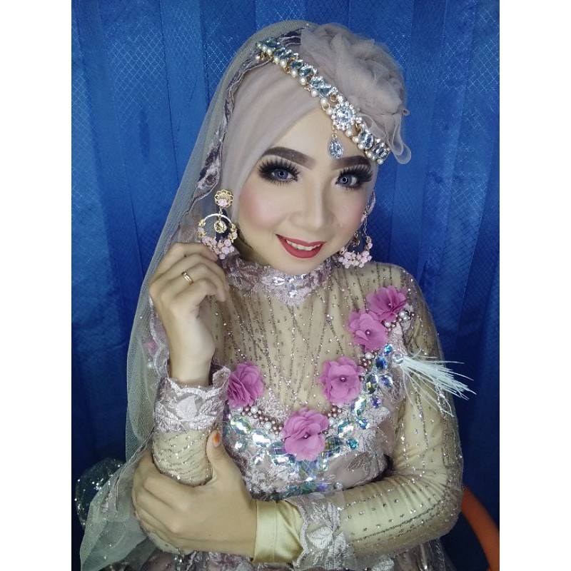 Jual gaun wedding dusty pink | Shopee Indonesia