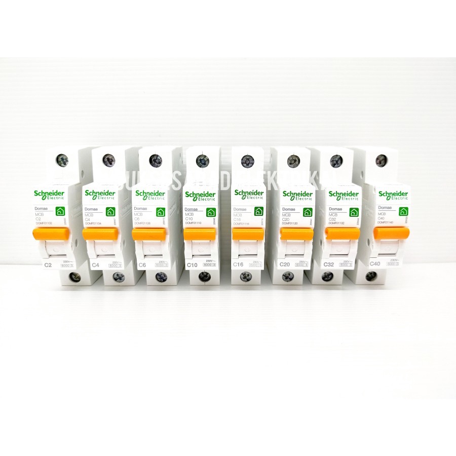 Jual MCB SCHNEIDER DOMAE 1 PHASE 25 A, 32 A, 40 A, 50 A, 63 A VARIAN | Shopee Indonesia