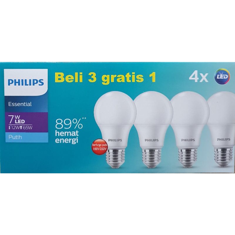 Jual Lampu Philips LED Essential Multipack Essential LED 5W 7W 9W 11W ...