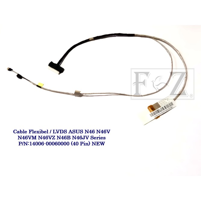 Jual Cable Flexibel / LVDS ASUS N46 N46V N46VM N46VZ N46B N46JV Series ...