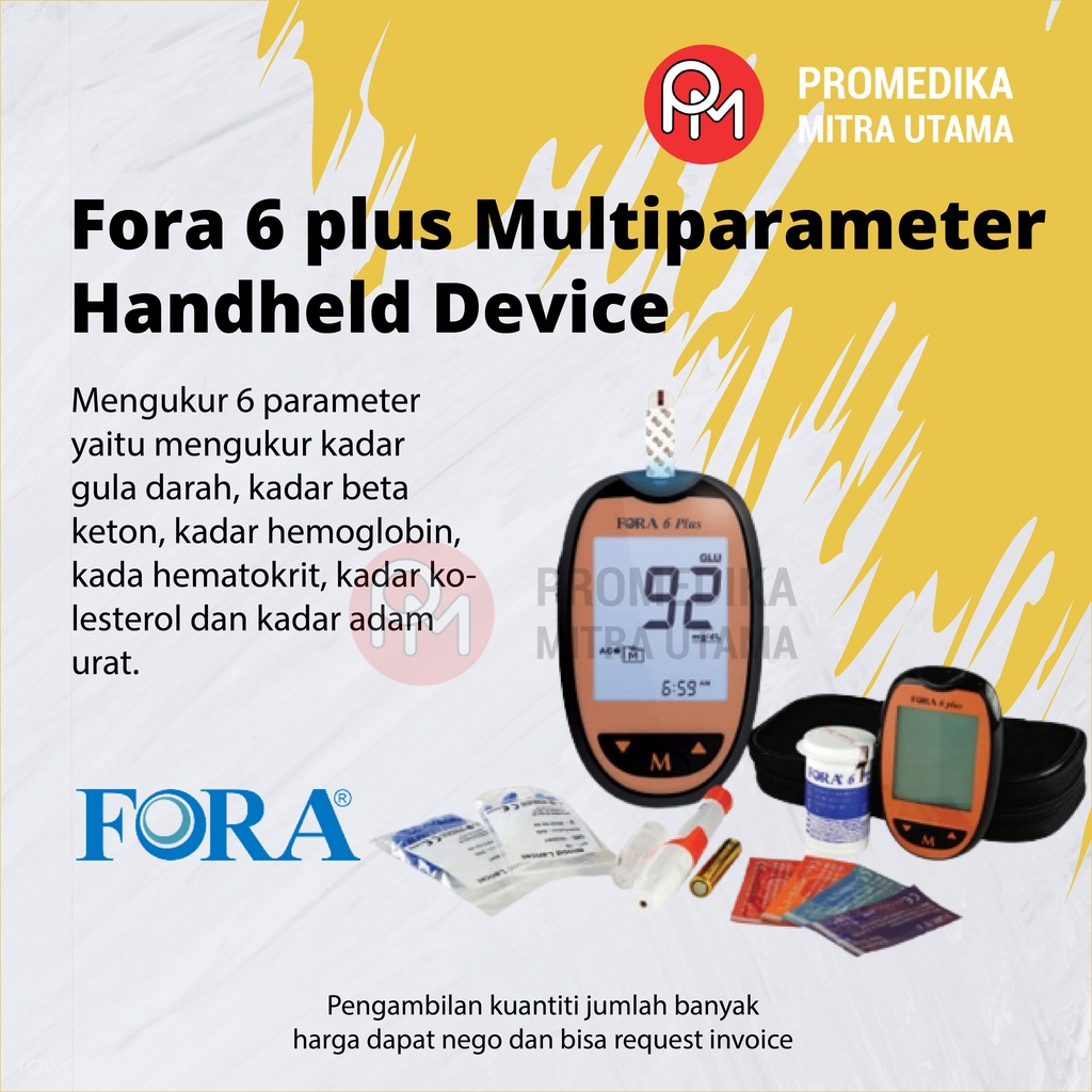 Jual Alat Check 6 Fungsi Fora 6 Plus + Strip Lengkap | Shopee Indonesia