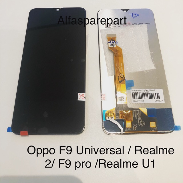 Jual LCD + TS FULLSET OPPO F9 UNIVERSAL/F9 PRO/ REALME 2 PRO HITAM ...