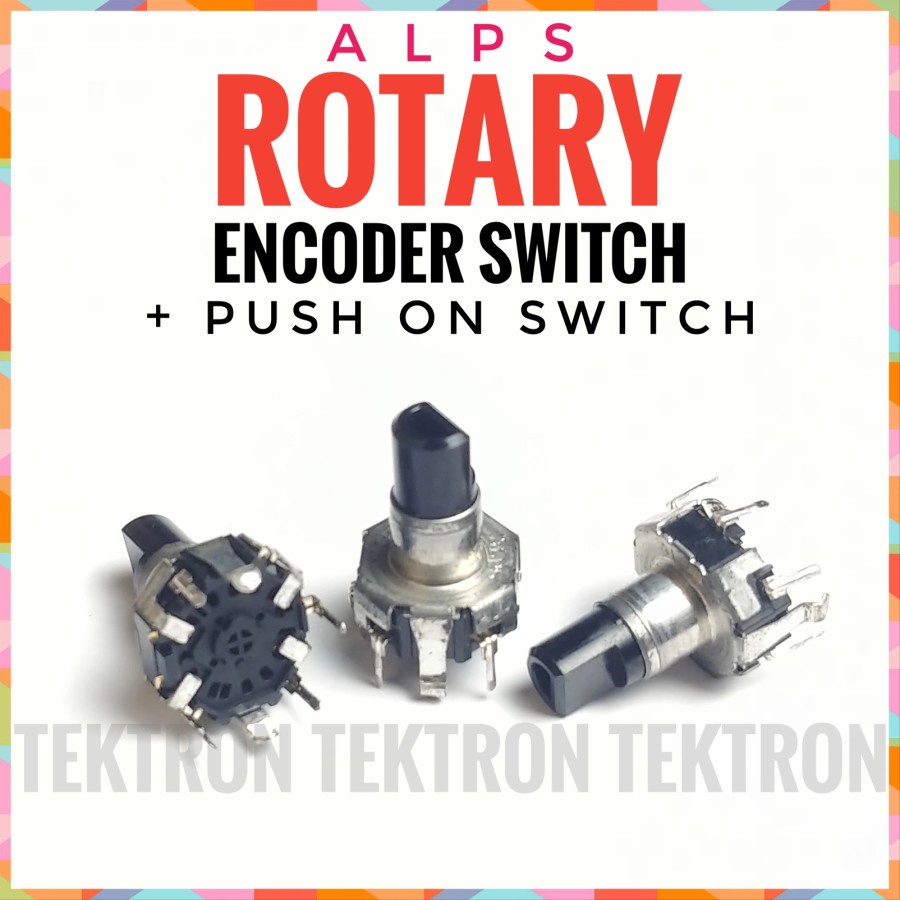 Jual ALPS Rotary Encoder Switch plus Push On Button 24 klik Rotari Sw ...