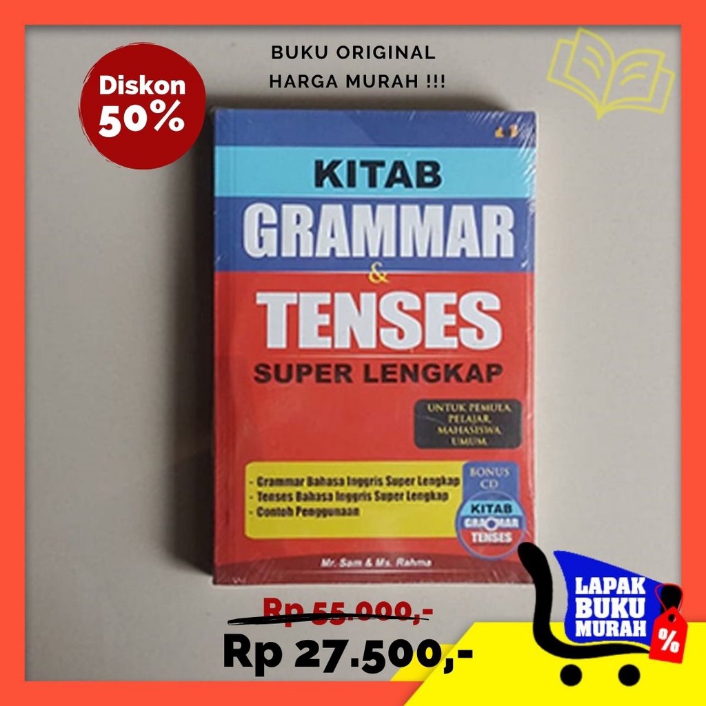 Jual KITAB GRAMMAR & TENSES SUPER LENGKAP | Shopee Indonesia