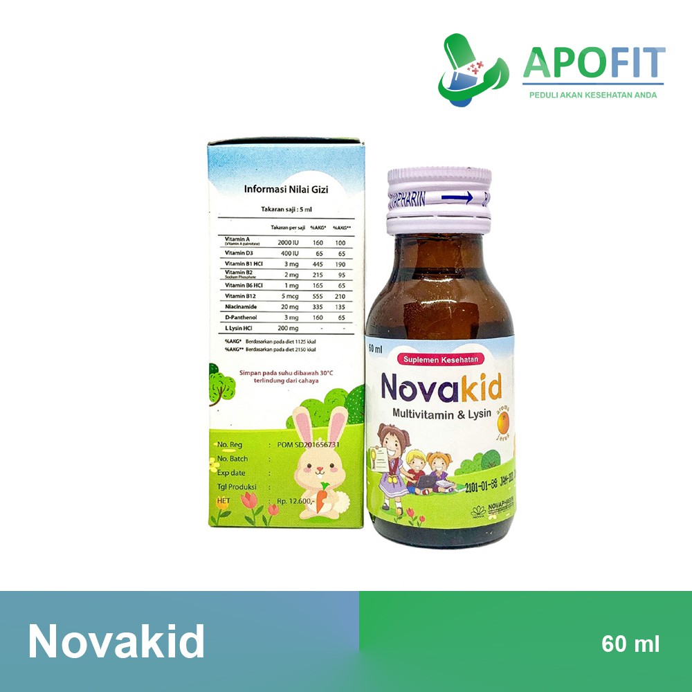 Jual Novakid - Multivitamin Anak (60 ml) | Shopee Indonesia
