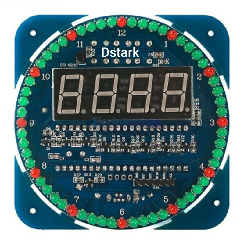 Jual KIT MODUL JAM DIGITAL ROTARI AT89S52/DS1302 | Shopee Indonesia