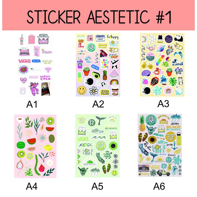 Jual STICKER TUMBLR AESTHETIC | STICKER HP | STICKER LAPTOP | STIKER ...