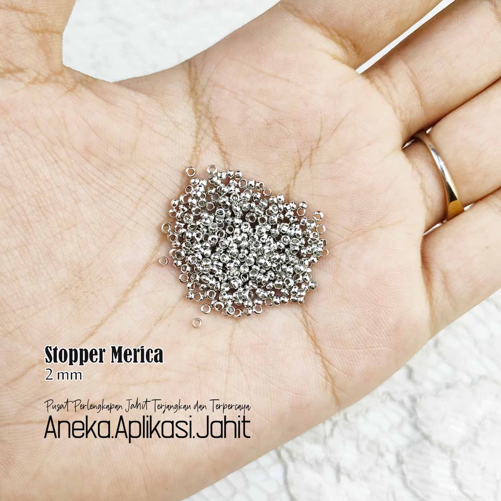 Jual 1 BUNGKUS STOPPER MERICA 2 MM +/- 400 BIJI | Shopee Indonesia