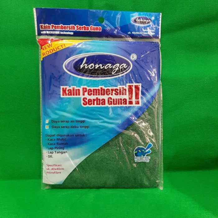 Jual Kain Lap Microfiber Honaga Warna Hijau | Shopee Indonesia