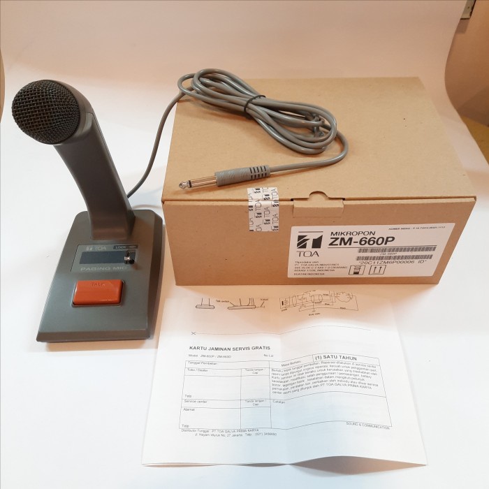 Jual TOA ZM-660P ( Paging Microphone / paging mic / paging mik ...