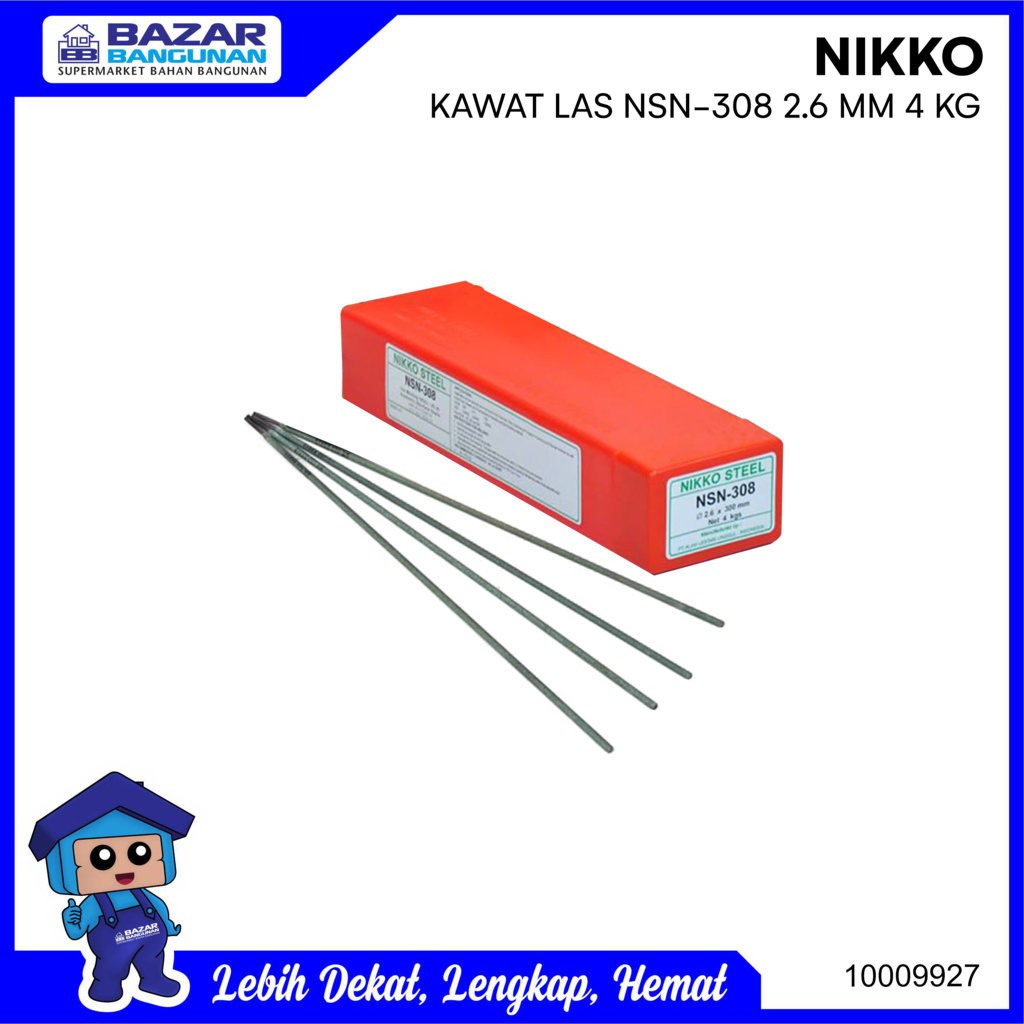 Jual Nikko Steel - Kawat Las Listrik Welding Electrodes Nsn 308 Nsn308 2.6 Mm | Shopee Indonesia