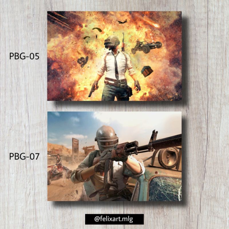 Jual Poster Panel PUBG Gamers Frame Kayu Wall Decor Aesthetic Hiasan ...