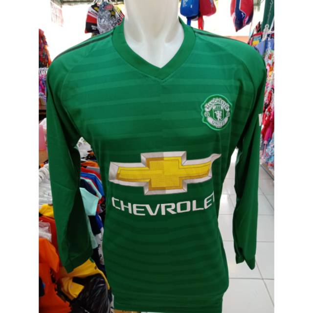 Jual Jersey lengan pendek MANCHESTER UNITED hijau | Shopee Indonesia