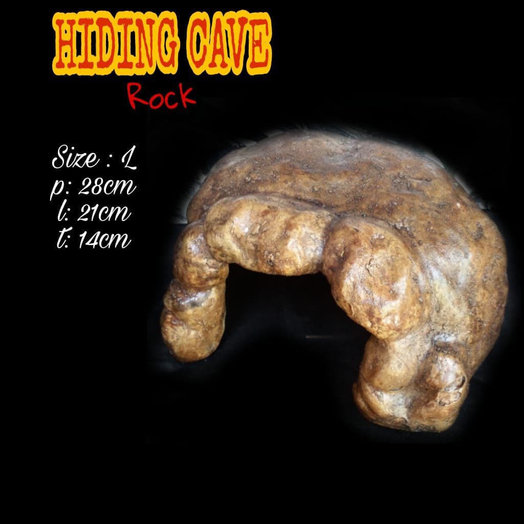 Jual Hiding Cave L cs ROCK Tempat Sembunyi Reptil Tortoise Kura Darat ...
