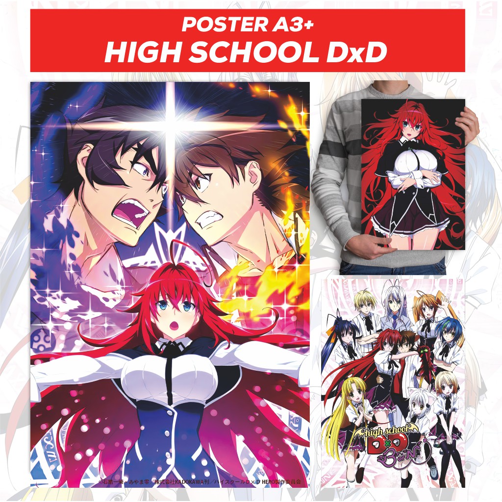 Jual Poster High School DxD Anime A3+ - Rias Gremory Akeno Himejima ...