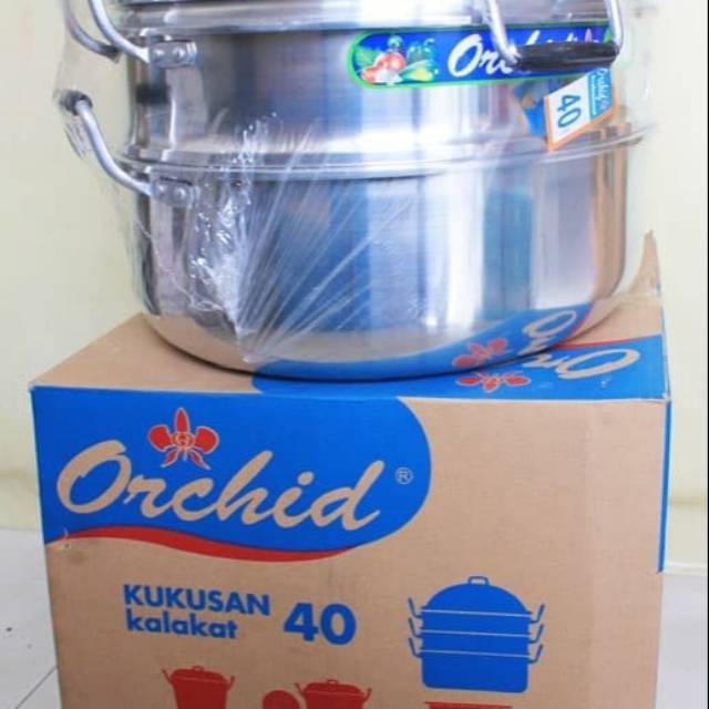 Jual Panci susun kelakat susun orchid panci kukus | Shopee Indonesia