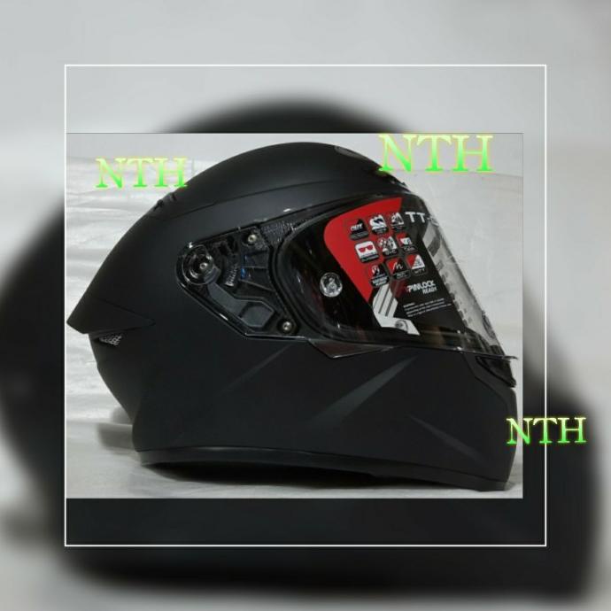 Jual Helm KYT TT Course Solid Hitam Doff Putih Original | Shopee Indonesia