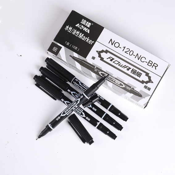 Jual [ORGM] Alat Tulis Spidol Marker Dual Tip Tipis dan Tebal Warna ...