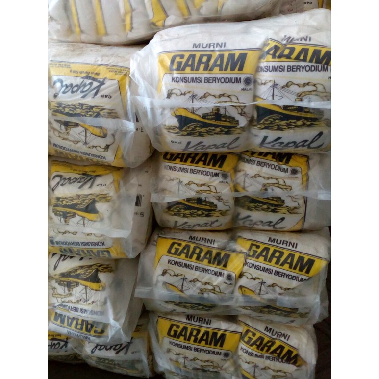 Jual 1 Bal Garam Dapur Cap Kapal Kemasan 250gr (40pcs) | Shopee Indonesia