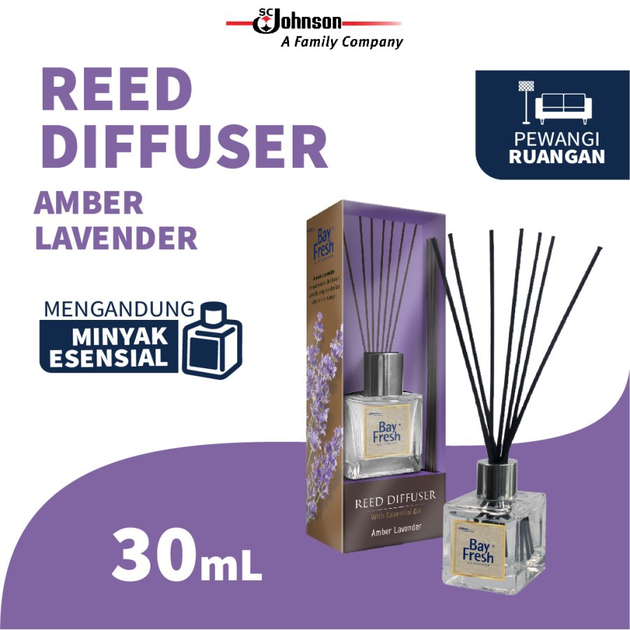 Jual Bay Fresh Reed Diffuser Pengharum Ruangan Amber Lavender 30ml ...