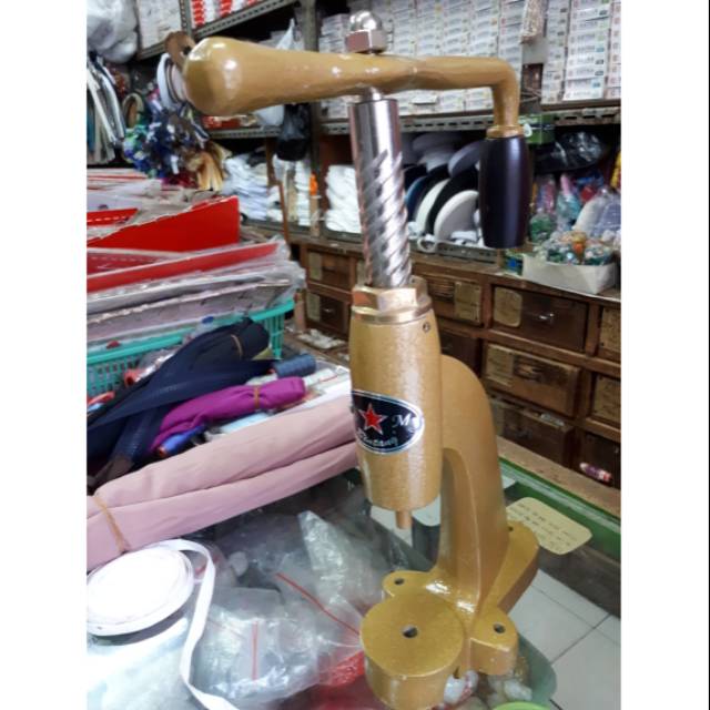 Jual Presan Kancing Bungkus / Press an Kancing Merk Bintang | Shopee ...