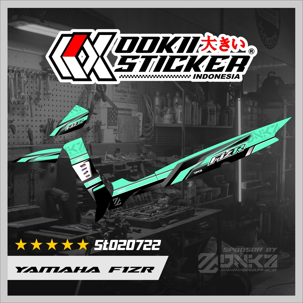Jual Stiker Yamaha FIZR / F1ZR Decal Striping Yamaha FIZR / F1ZR ...