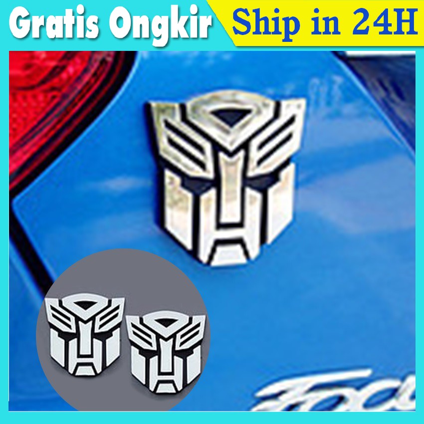 Jual Transformers Stiker Mobil Autobot Decepticons Optimus Prime 3D ...