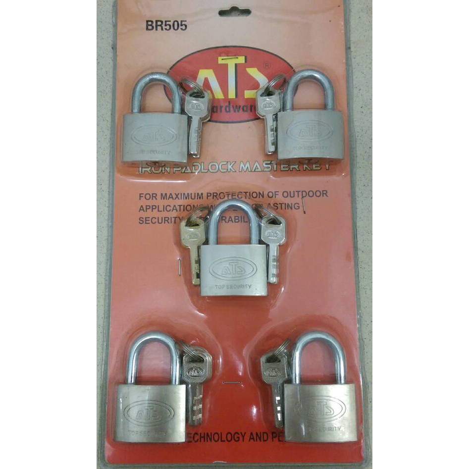 Jual GEMBOK MASTER 50 MM ISI 5 PCS / MASTER KEY KUNCI | Shopee Indonesia