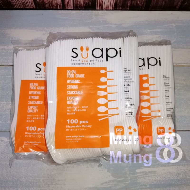 Jual Sendok Makan Suapi Warna Putih isi 100pcs | Shopee Indonesia