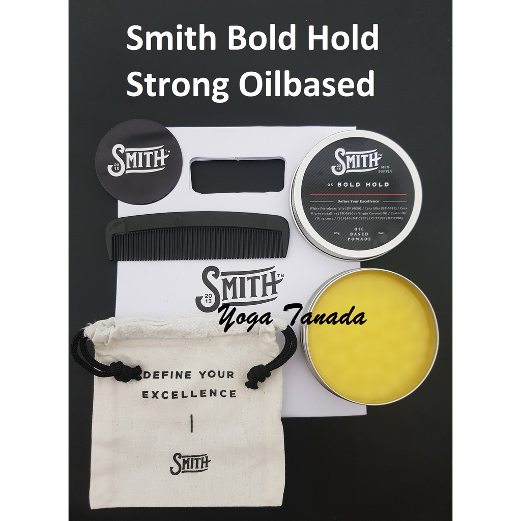 Jual POMADE SMITH BOLD HOLD HEAVY OILBASED 3 OZ BPOM FREE SISIR ...