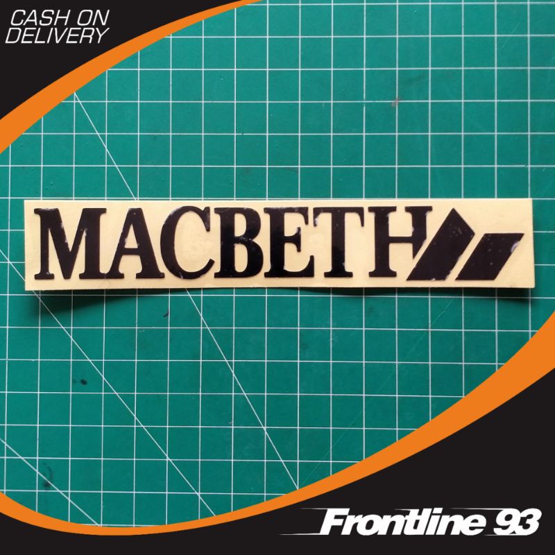 Jual Cetak Cutting Sticker Logo Macbeth Custom Stiker Cutting Racing ...